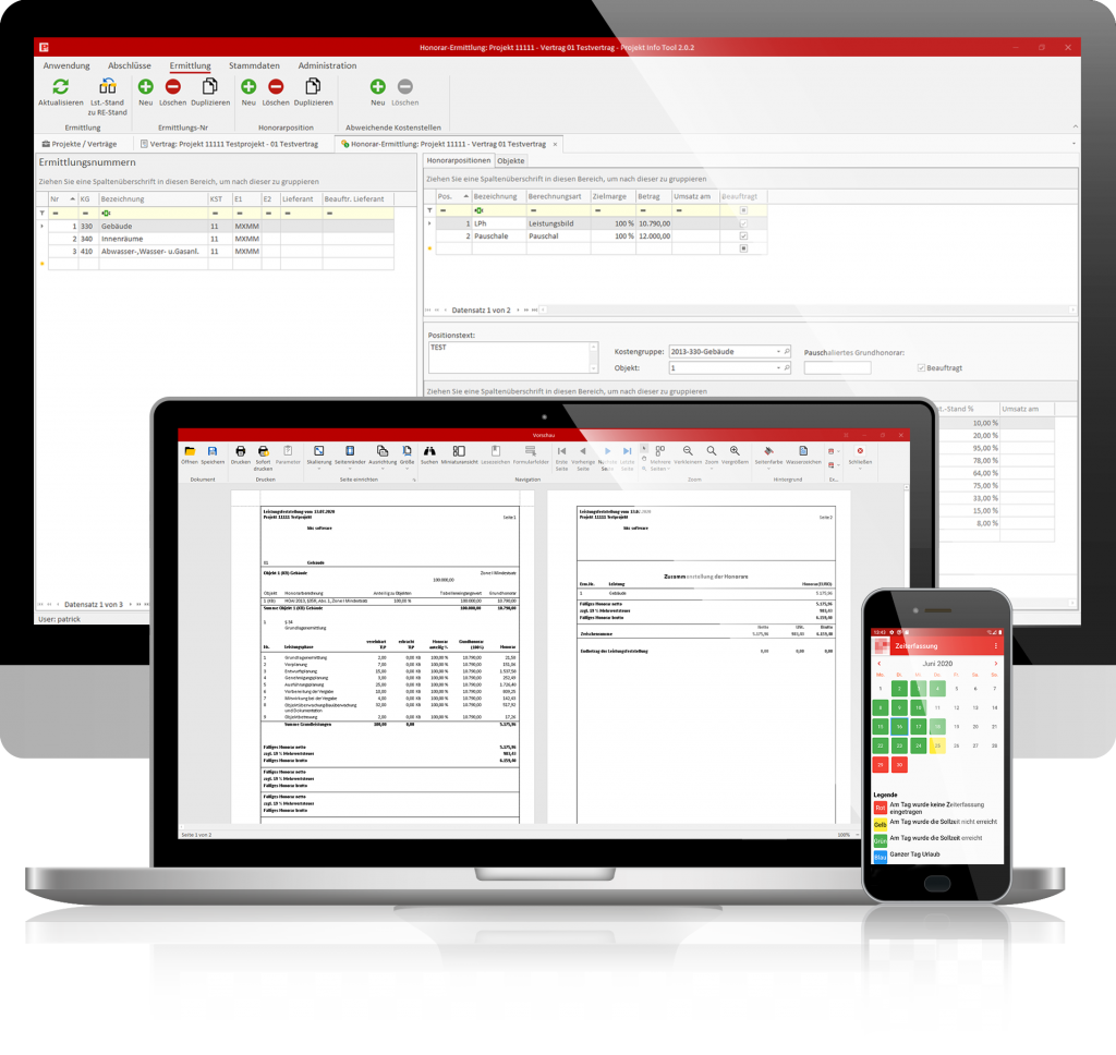 hkc software | Beispiel für ein Projekt-Informationstool